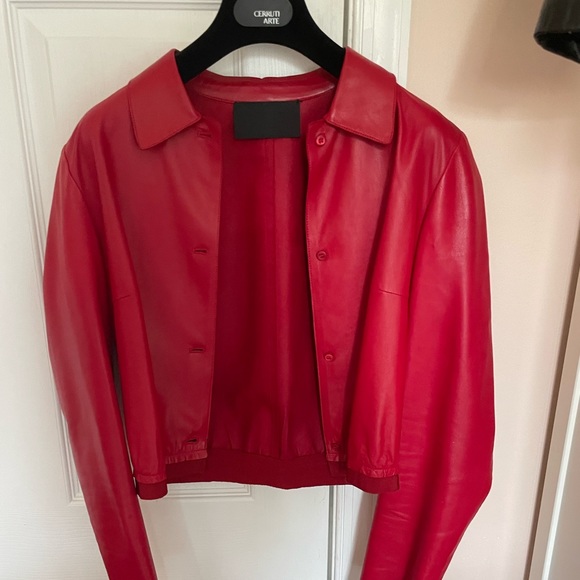 Prada | Jackets & Coats | Vintage Prada Leather Jacket | Poshmark